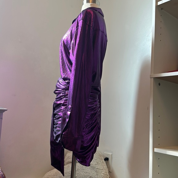 House of CB | Dresses | House Of Cb Purple Metallic Disco Cocktail ...